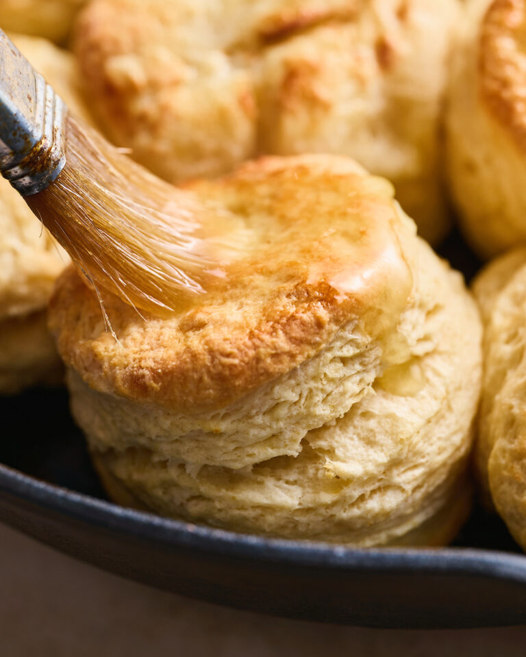 Flaky Golden Brown Buttermilk Biscuits - Baker by Nature