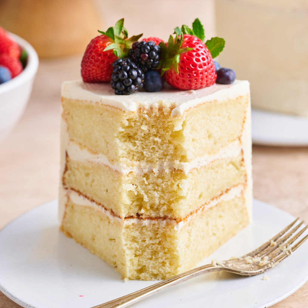 My Favorite Vanilla Cake Recipe - Baker by Nature