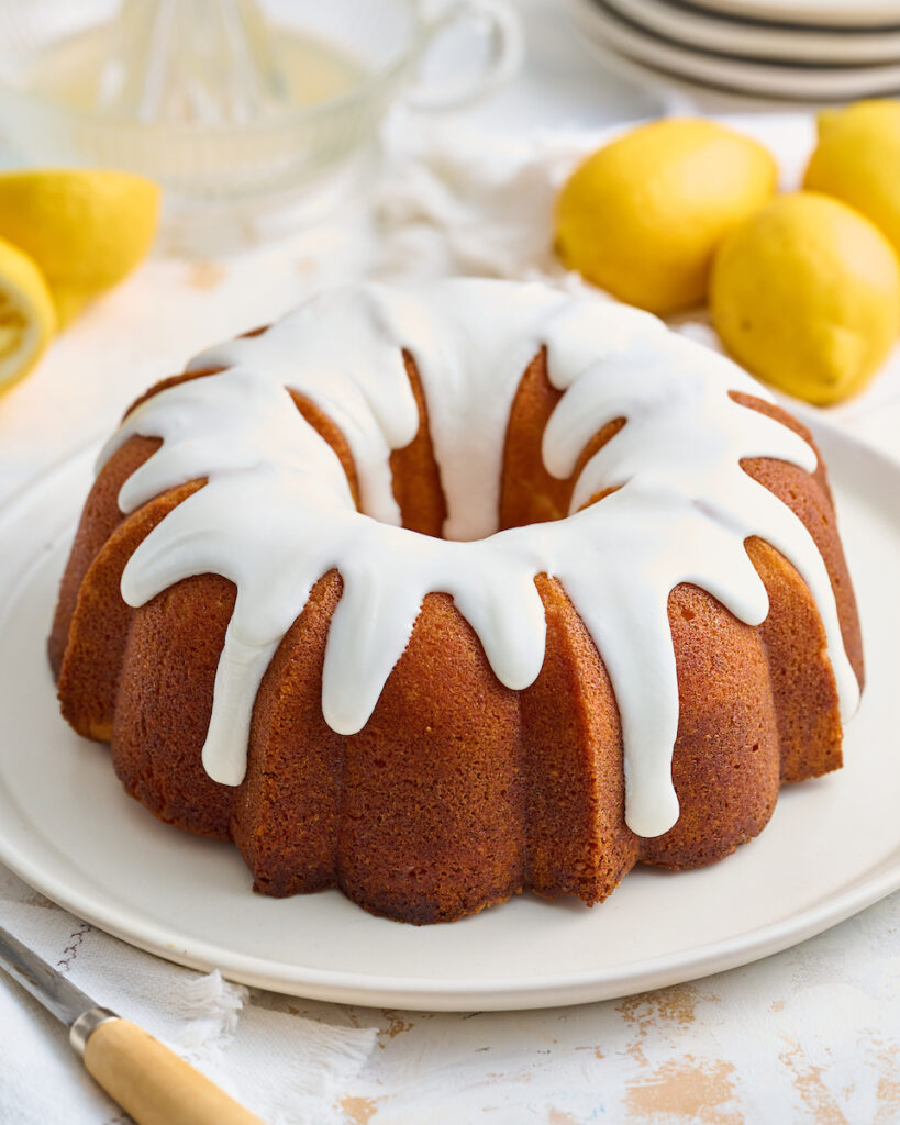 Lemon Glazed Lemon Bundt Cake - Baker by Nature