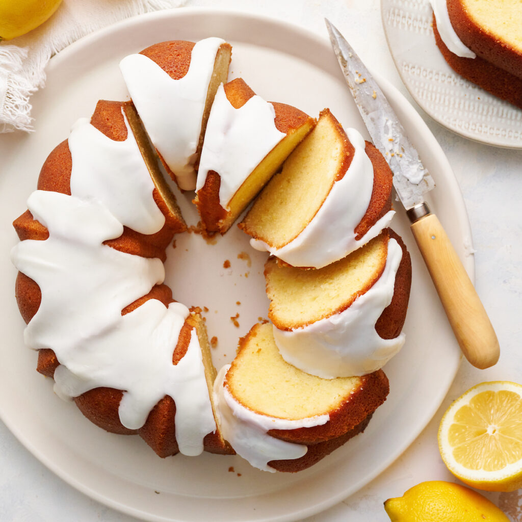 Lemon Glazed Lemon Bundt Cake - Baker by Nature