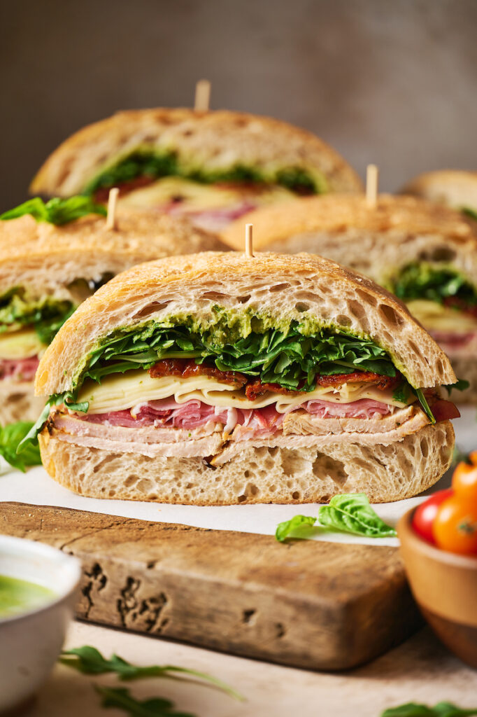 Italian Turkey Club Sandwiches - Baker by Nature