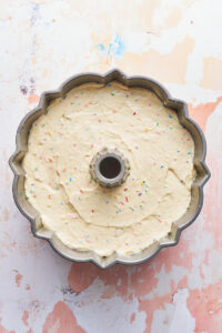Funfetti Bundt Cake Birthday Cake - Baker by Nature