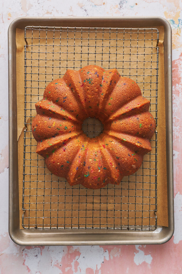 Funfetti Bundt Cake Birthday Cake - Baker by Nature