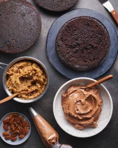 Triple Layer German Chocolate Cake - Baker by Nature