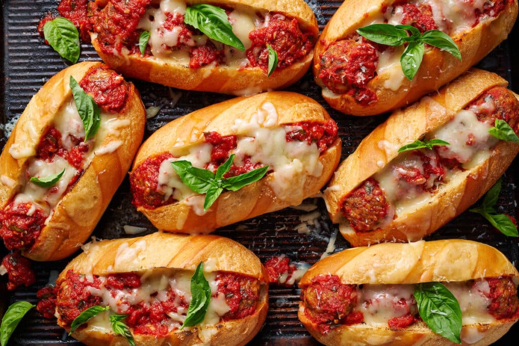 Easy Italian Meatball Sub Sandwiches - Baker by Nature