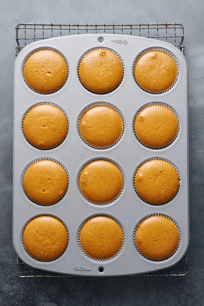 Mini Pumpkin Cheesecakes - Baker by Nature