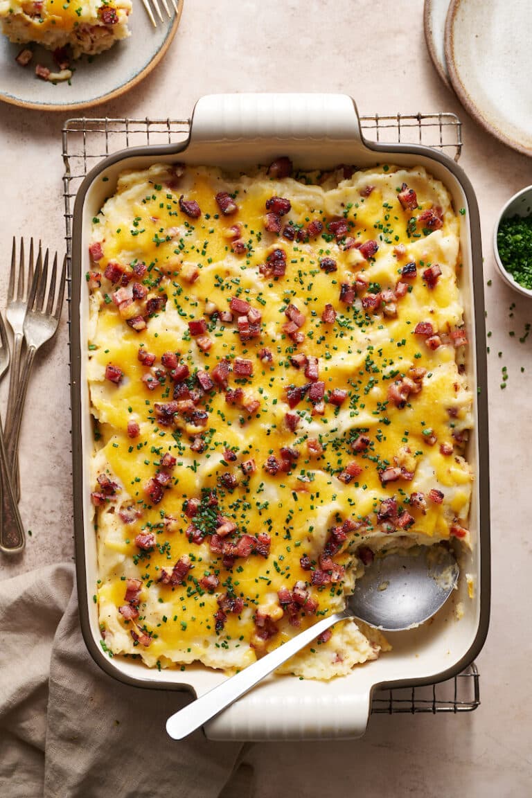 The Best Mashed Potato Casserole - Baker by Nature