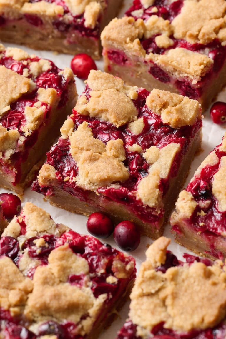 Cranberry Crumb Bars - Baker by Nature