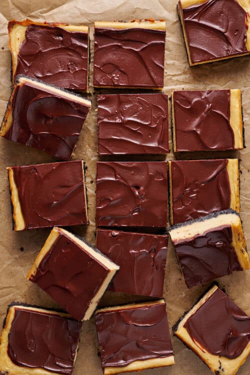 Baileys Irish Cream Cheesecake Bars - Baker by Nature