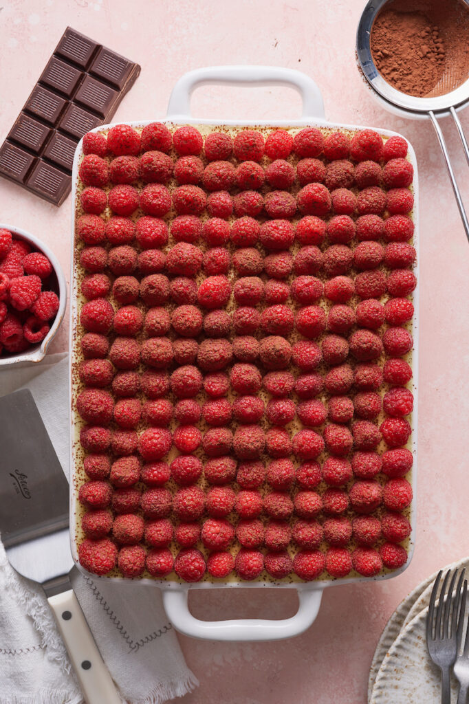 Raspberry Tiramisu - Baker by Nature