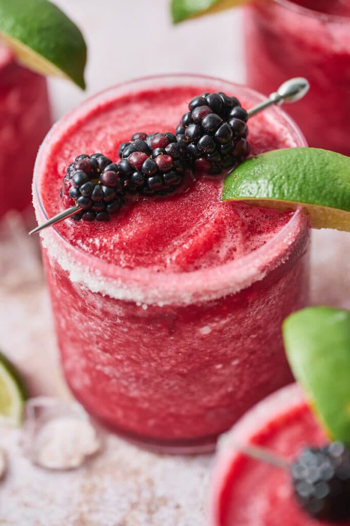 Frozen Blackberry Margaritas - Baker by Nature