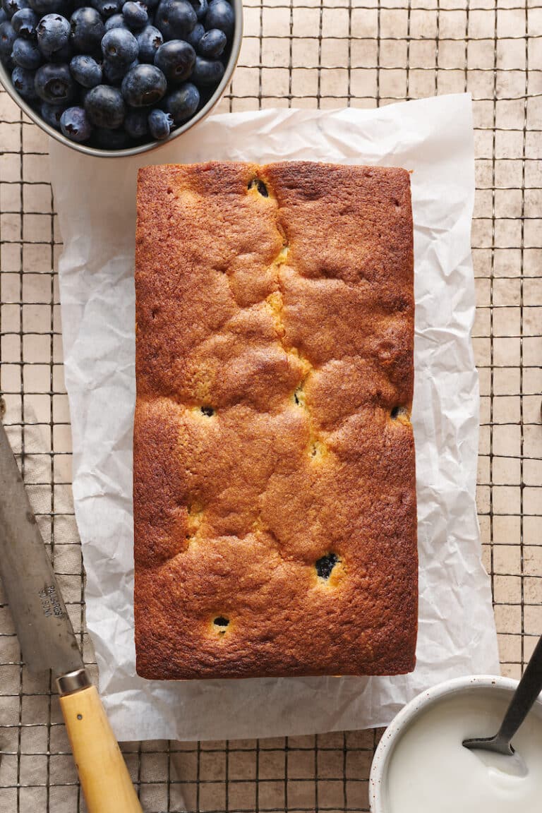 Blueberry Pound Cake - Baker by Nature