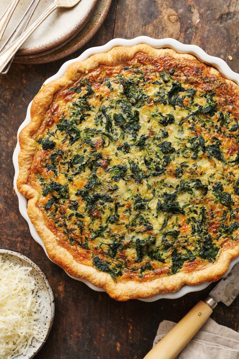 Spinach Quiche - Baker by Nature