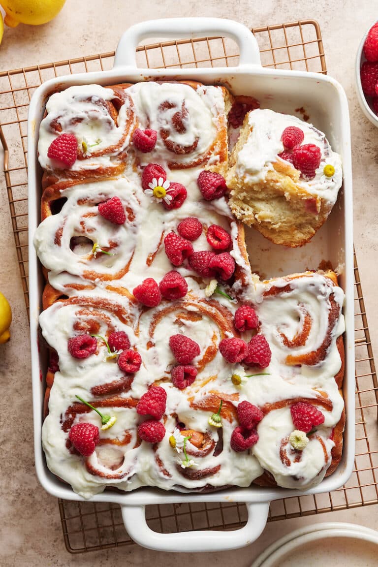 Lemon Raspberry Bundt Cake - Baker by Nature