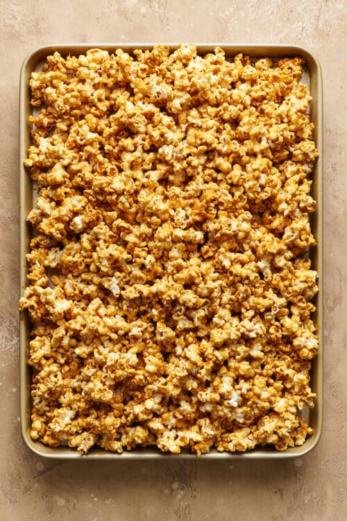 The Best Easy Caramel Corn Recipe - Baker by Nature