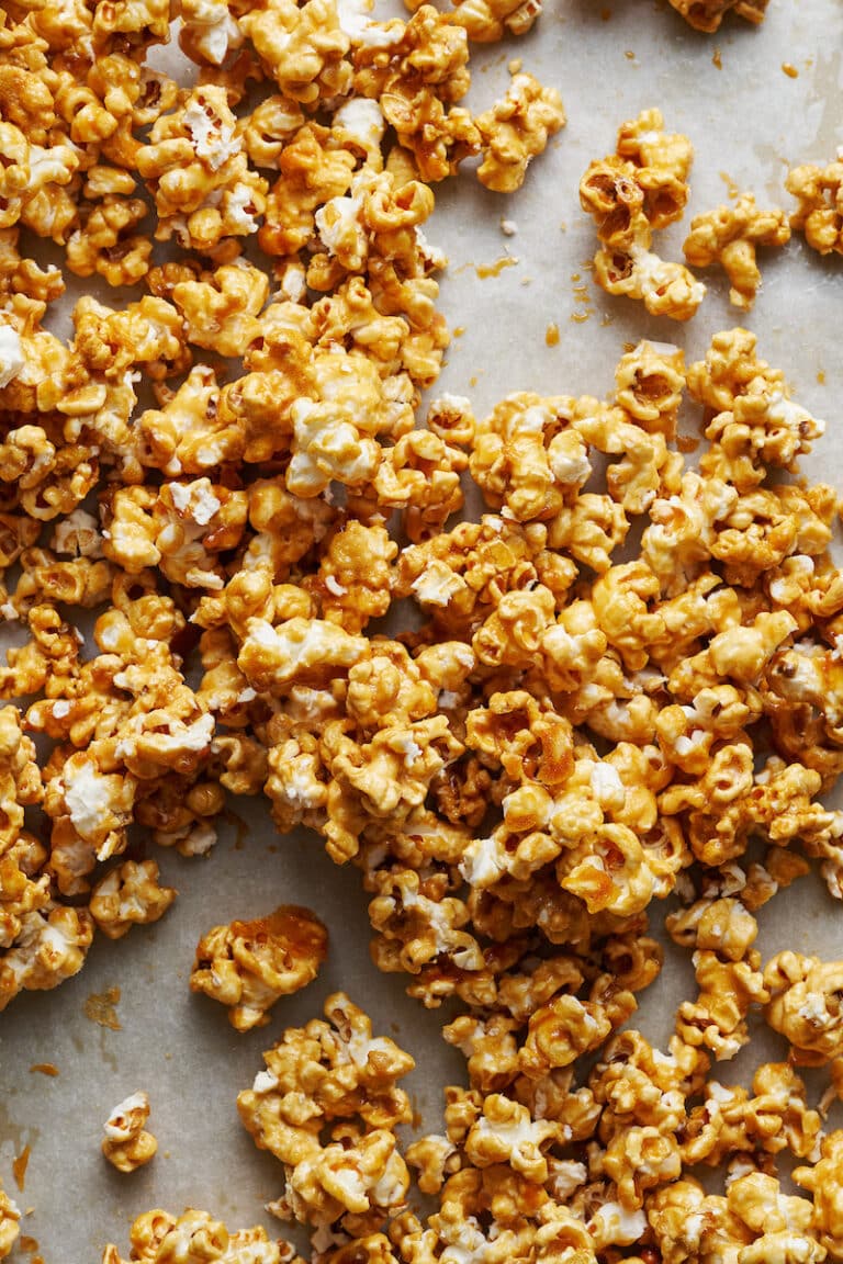The Best Easy Caramel Corn Recipe - Baker by Nature