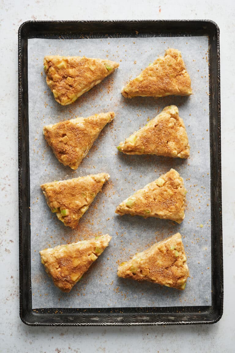 Apple Scones with Maple Glaze - Baker by Nature