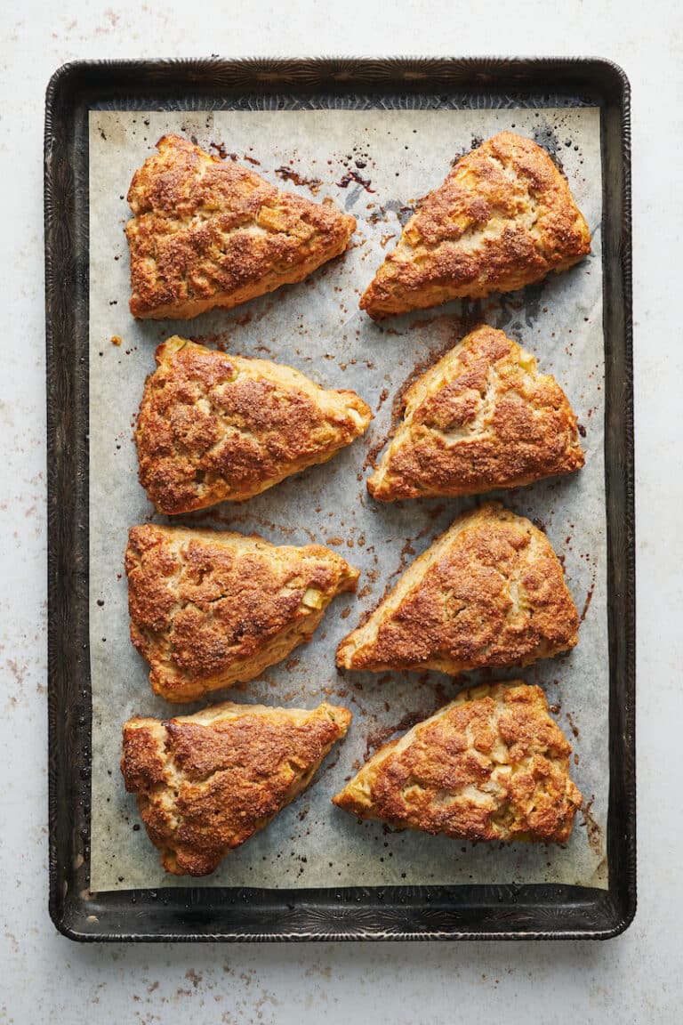 Apple Scones with Maple Glaze - Baker by Nature