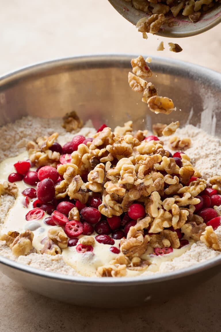 Maple Walnut Cranberry Scone Recipe - Baker by Nature