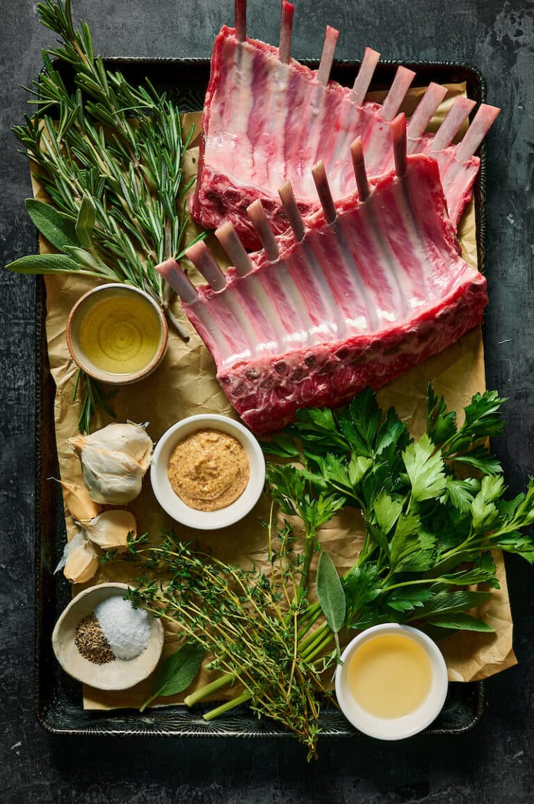 Herb Crusted Rack of Lamb - Baker by Nature