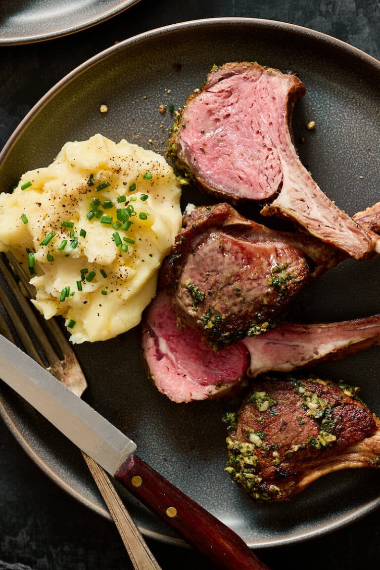 Herb Crusted Rack of Lamb - Baker by Nature